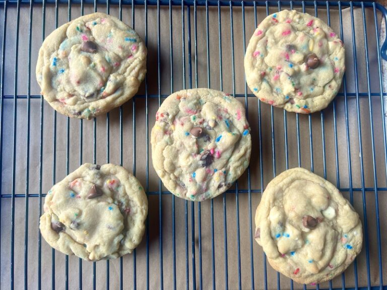 Sprinkles Chocolate Chip Cookies - Mel and Boys Kitchen